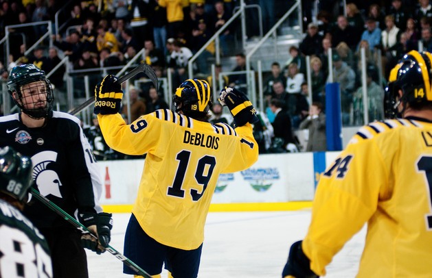 Images from the Michigan hockey team's 5-1 win over Michigan State