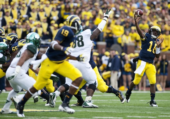 Images from the Michigan vs. Michigan State football game