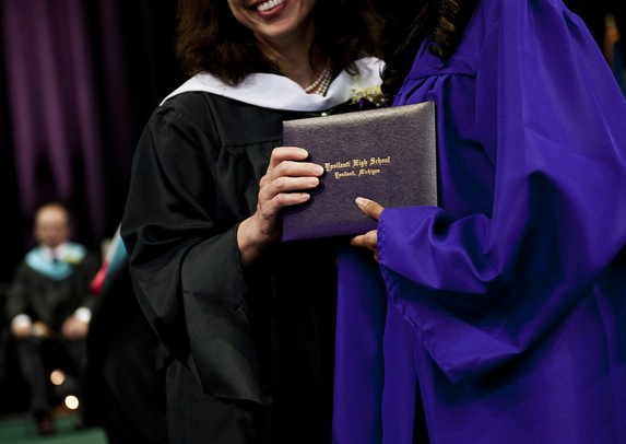 'Forever bleed purple and gold' 2013 Ypsilanti High School graduates ...