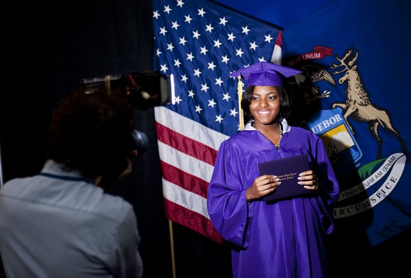 'Forever bleed purple and gold' 2013 Ypsilanti High School graduates ...