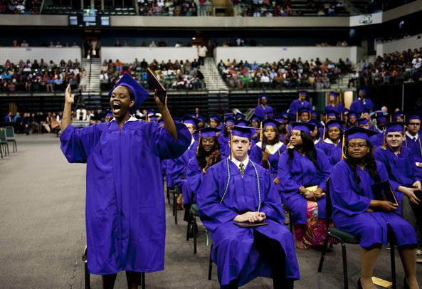 'Forever bleed purple and gold' 2013 Ypsilanti High School graduates ...