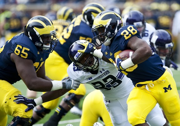 Images from the Michigan vs. Northwestern football game