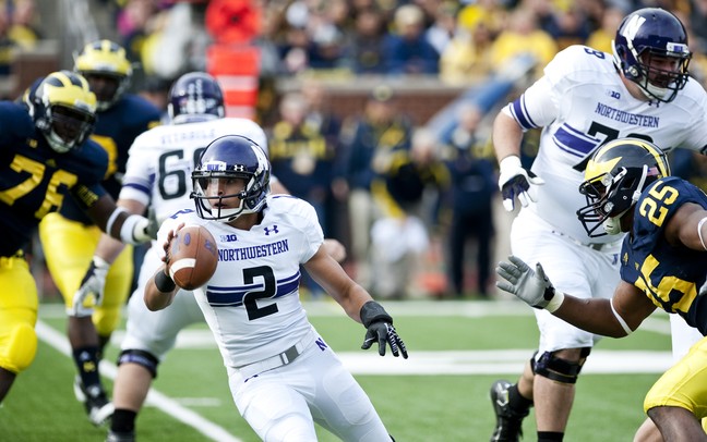 Images from the Michigan vs. Northwestern football game