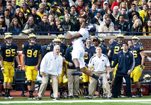 Images from the Michigan vs. Northwestern football game