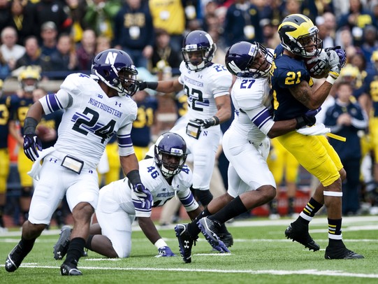 Images from the Michigan vs. Northwestern football game