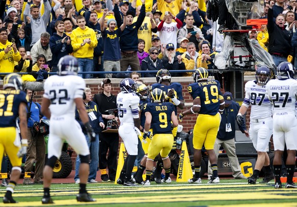 Images from the Michigan vs. Northwestern football game