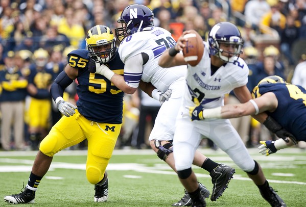 Images from the Michigan vs. Northwestern football game