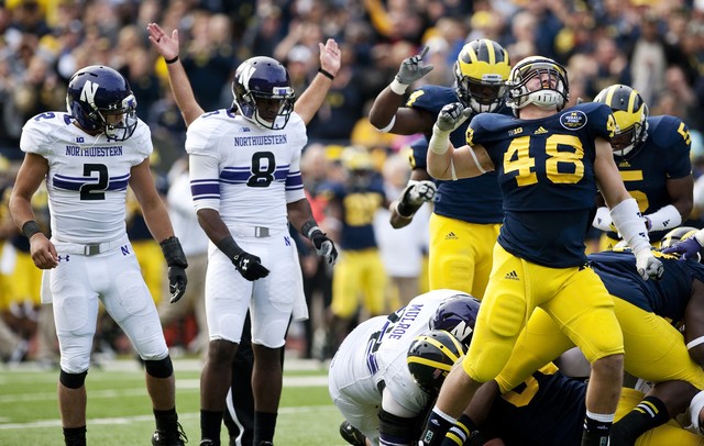 Images from the Michigan vs. Northwestern football game