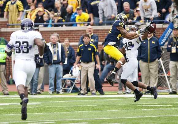 Images from the Michigan vs. Northwestern football game