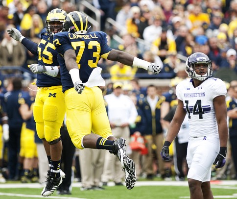 Images from the Michigan vs. Northwestern football game