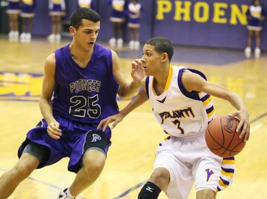 Images from Ypsilanti's 70-38 win over Pioneer in boys basketball