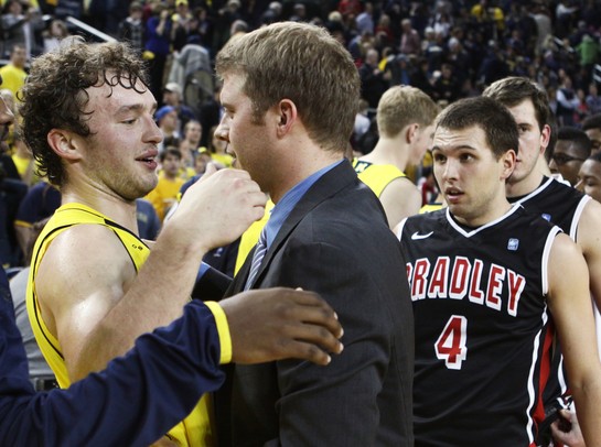 Images from the Michigan basketball team's 77-66 win against Bradley